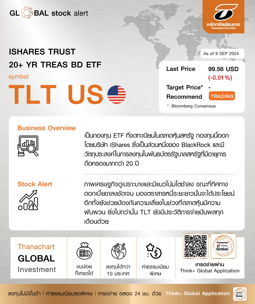 Ishares Trust 20+ Yr Treas BD ETF (TLT US)